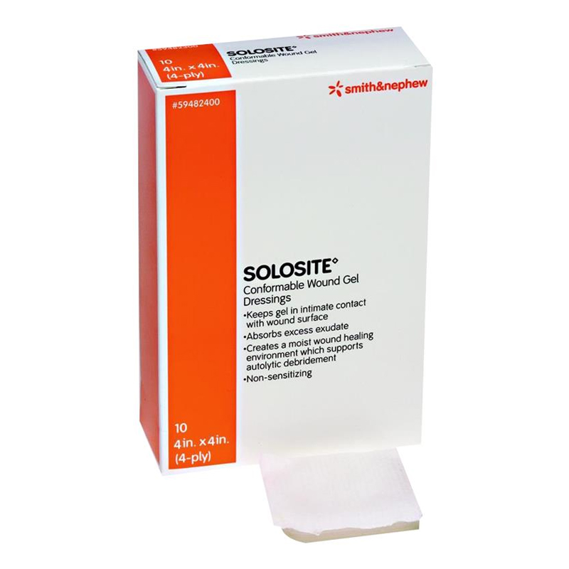Smith & Nephew Solosite® Conformable Hydrogel Dressing, Non-Woven Gauze ...