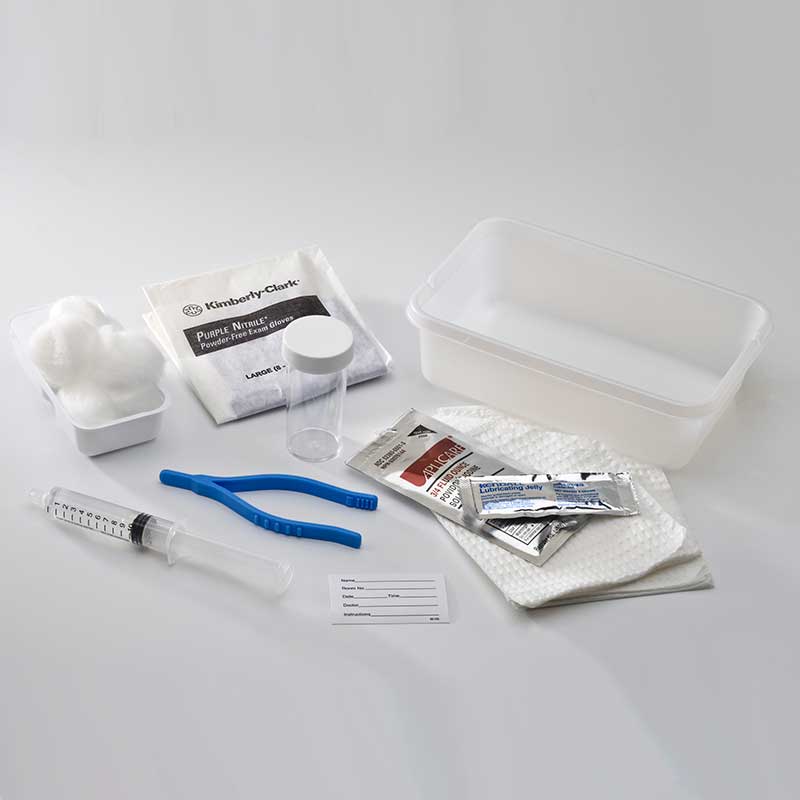 Curity™ Universal Catheterization Tray with 30cc Syringe, Lubricating ...