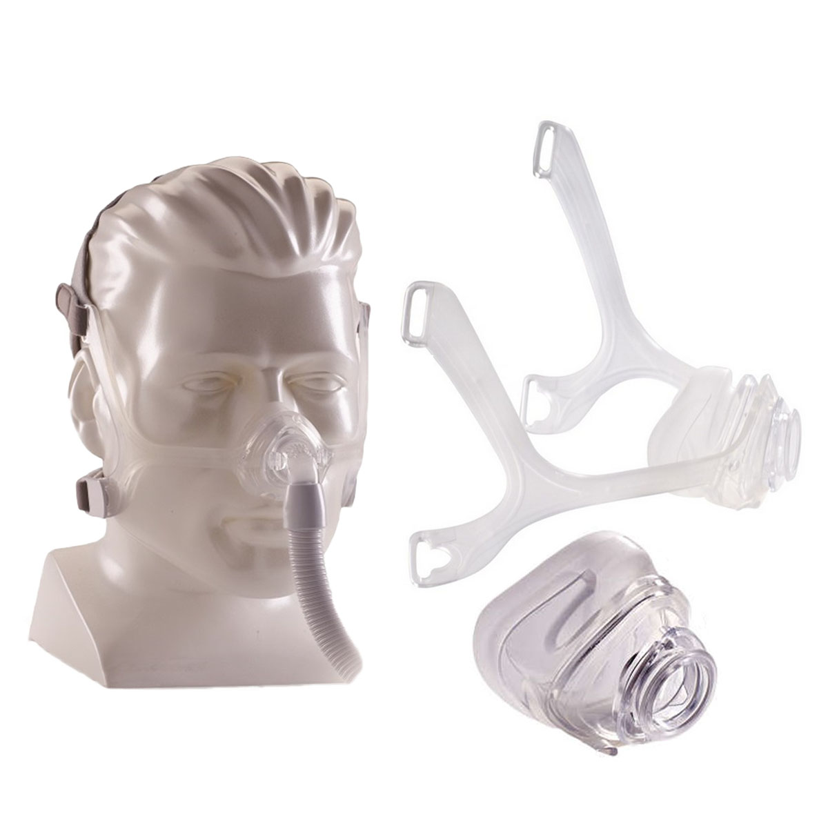 Wisp Nasal Mask with Clear Frame and Headgear, Large RE1118062